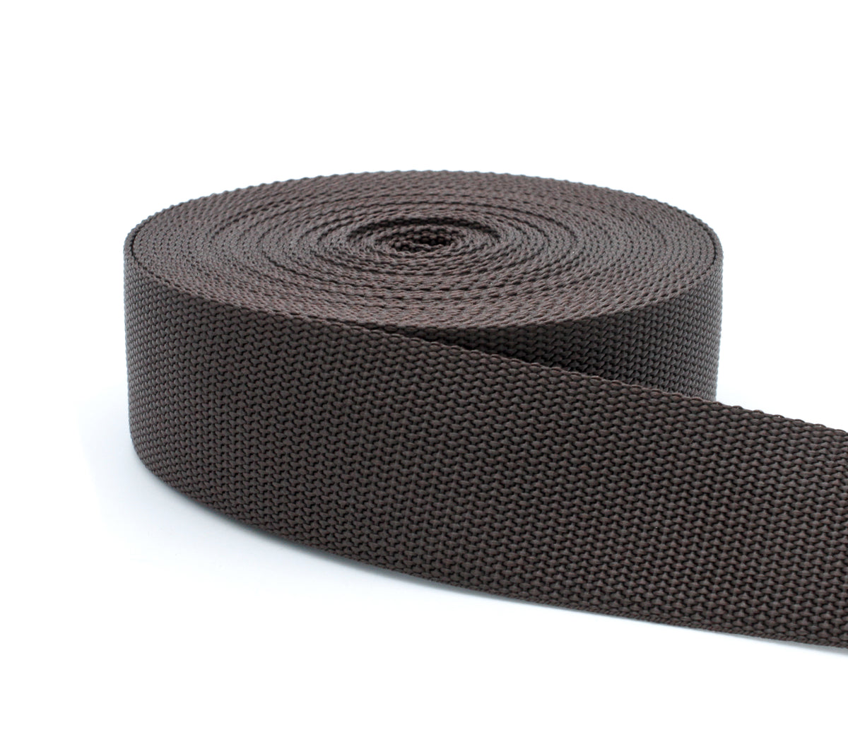 2 Inch Dark Brown Polypropylene Webbing - 2" Heavy Weight Polypro Stra ...