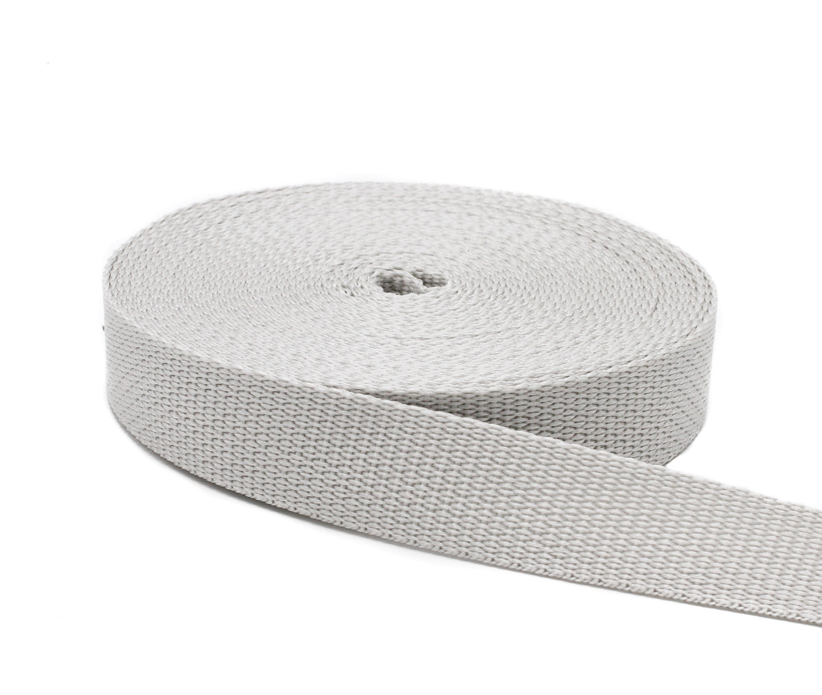3/4 Inch Silver Polypropylene Webbing - 3/4" Light Weight Polypro Stra ...
