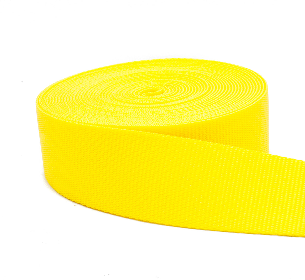 2 Inch Yellow Nylon Webbing - Medium Weight Nylon – Webbing Plus