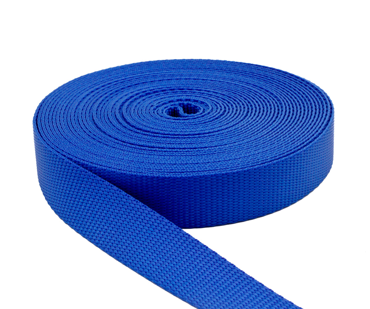 1 Inch Royal Blue Nylon Webbing - Medium Weight Nylon – Webbing Plus