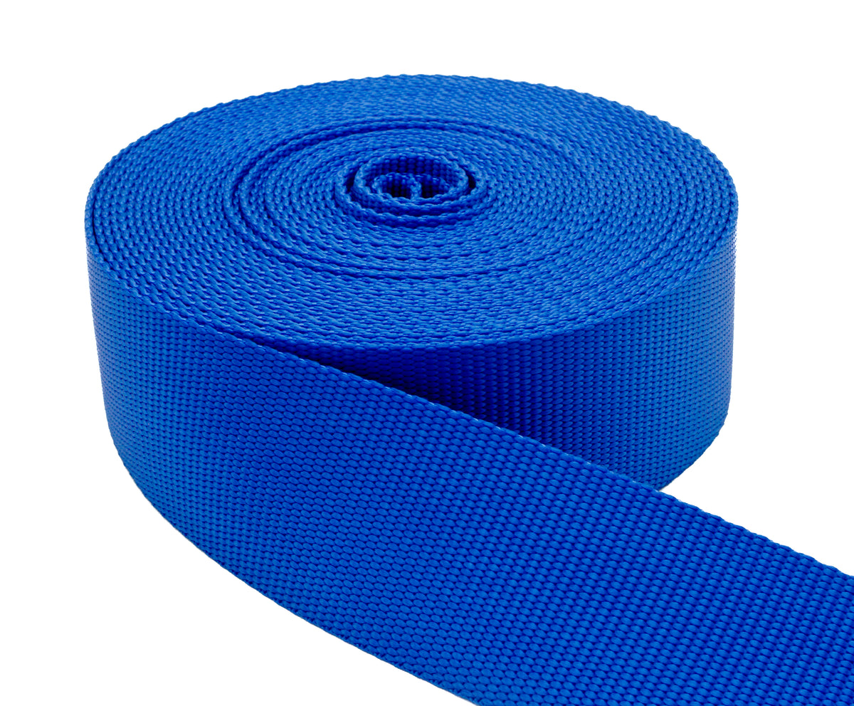2 Inch Royal Blue Nylon Webbing - Medium Weight Nylon – Webbing Plus