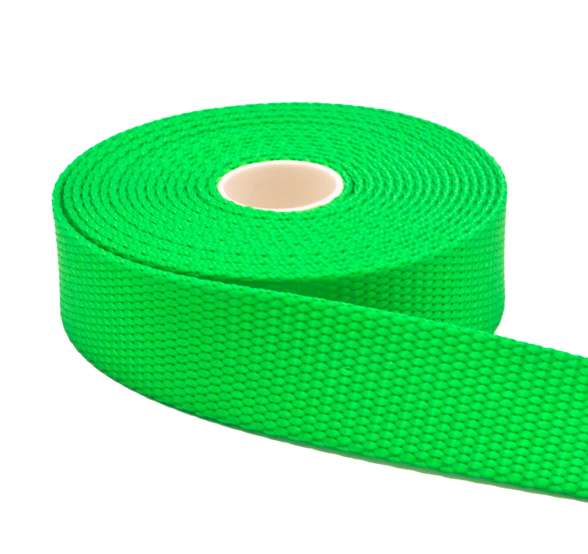 5/8 Inch Hot Green Nylon Webbing - Medium Weight Nylon – Webbing Plus