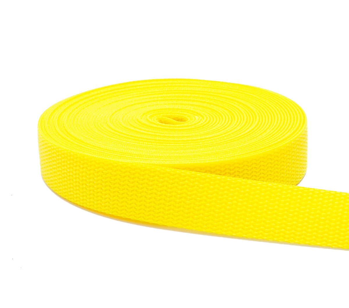 1 Inch Yellow Polypropylene Webbing - 1" Heavy Weight Polypro Strap ...