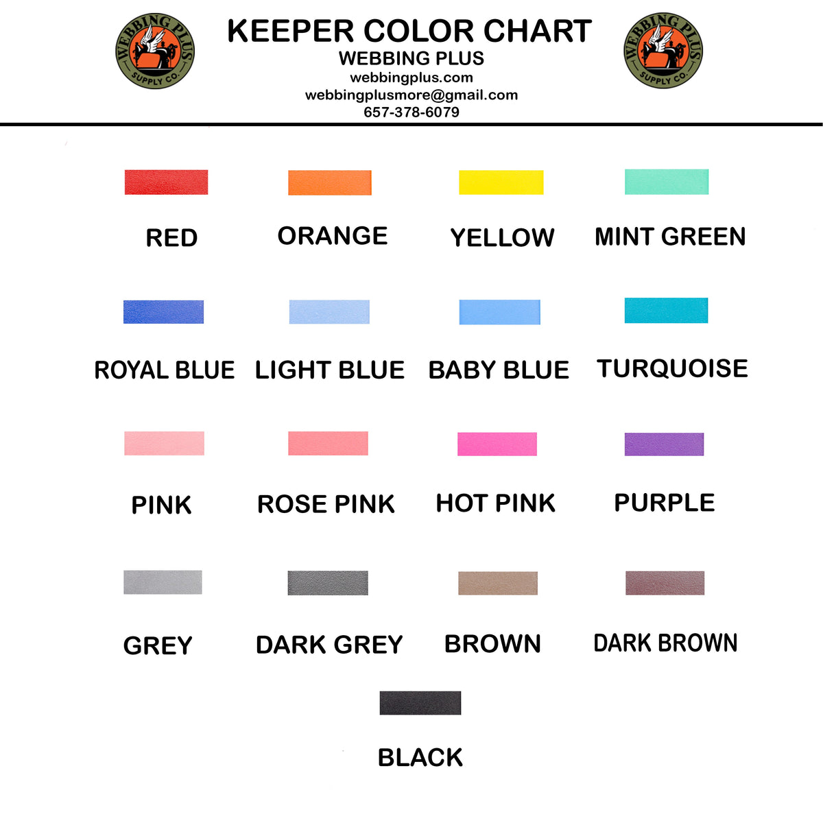 3/4 Inch Contoured Keepers - 3/4" Plastic Loops – Webbing Plus